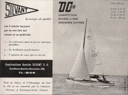 DC20 Silvant dc20 : histoire voile : voilier transportable dériveur ...